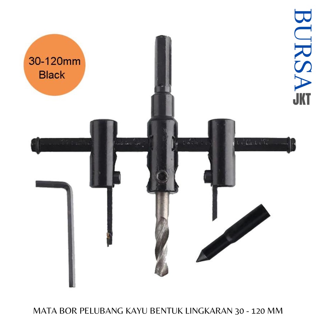 Jual MATA BOR PELUBANG KAYU DRYWALL BENTUK LINGKARAN 30 - 120/200/300 ...