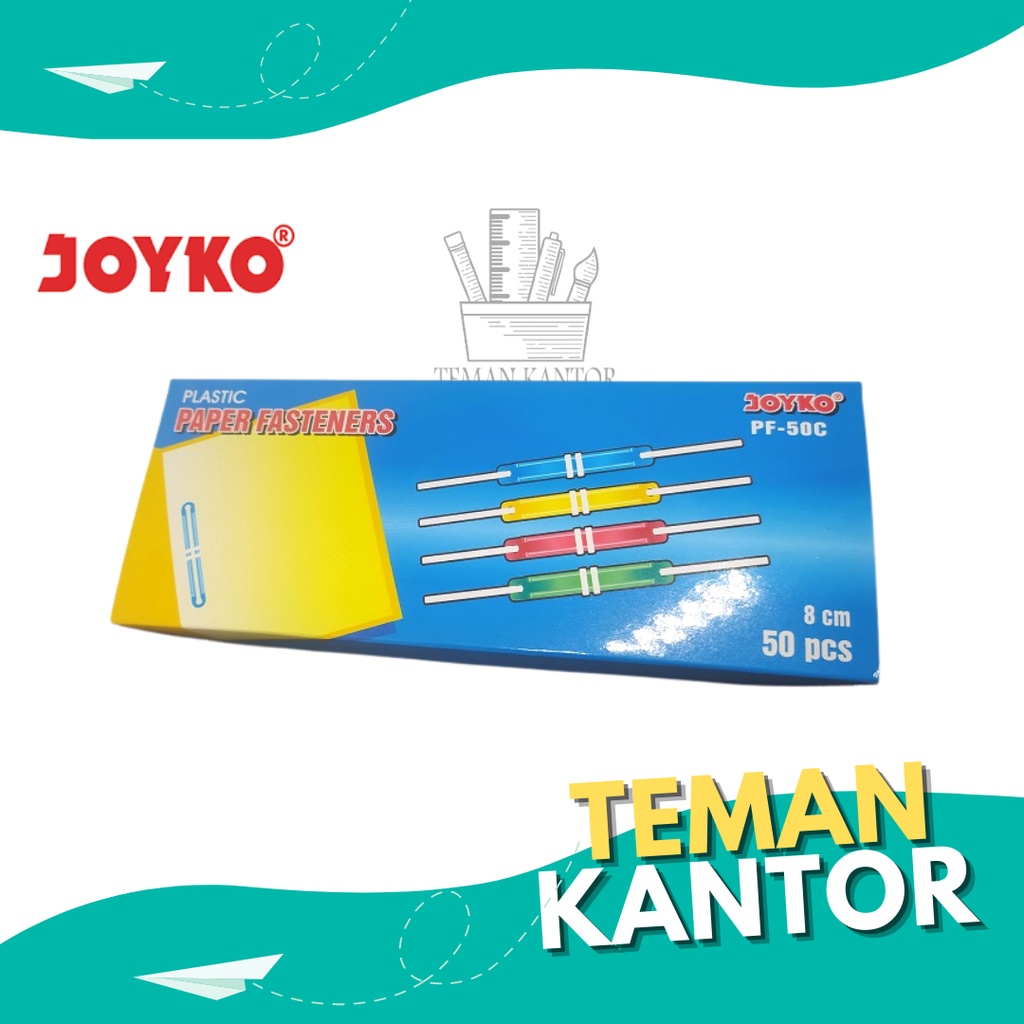 Jual Acco Plastik Joyko / Paper Fastener pf 50w Warna | Shopee Indonesia