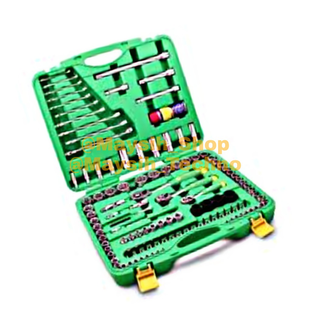 Jual TEKIRO Tools set 120pc / Tool set 120 pc hand socket set 120 pc ...