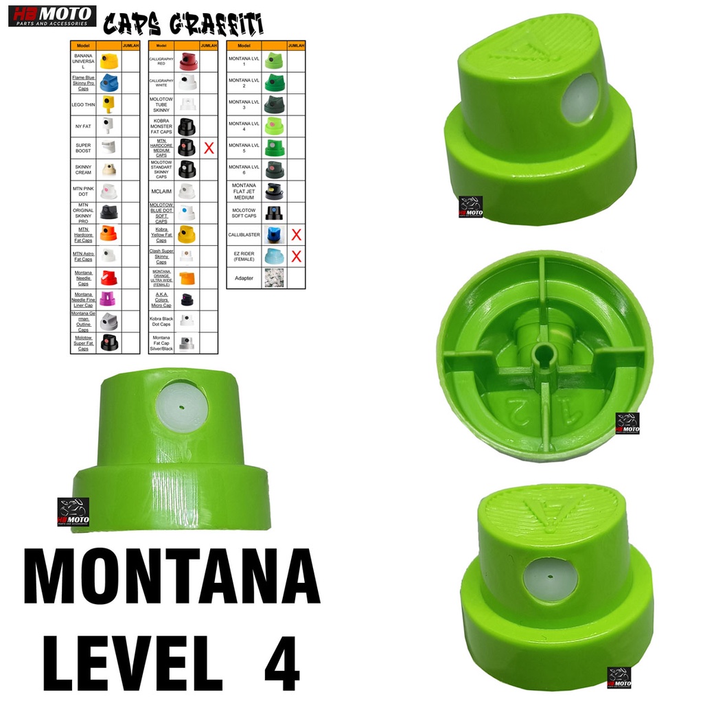 Jual Caps MONTANA LEVEL 4 Grafitti spray paints/MONTANA LEVEL 4/Caps ...