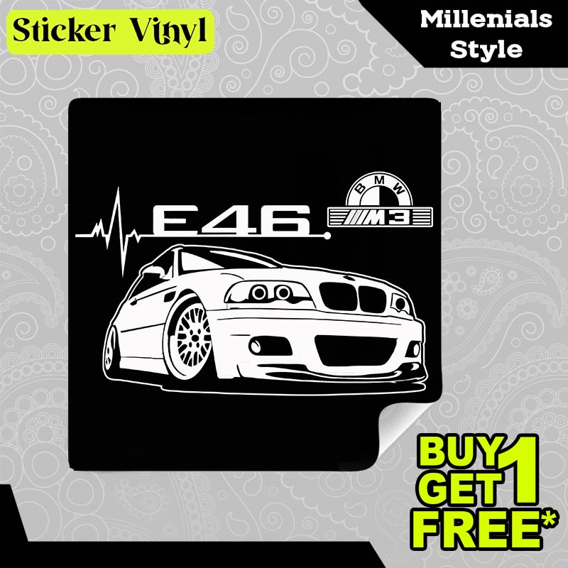 Jual Stiker Sticker BMW E46 Mobil Mewah Antik dan Klasik Desain Keren ...