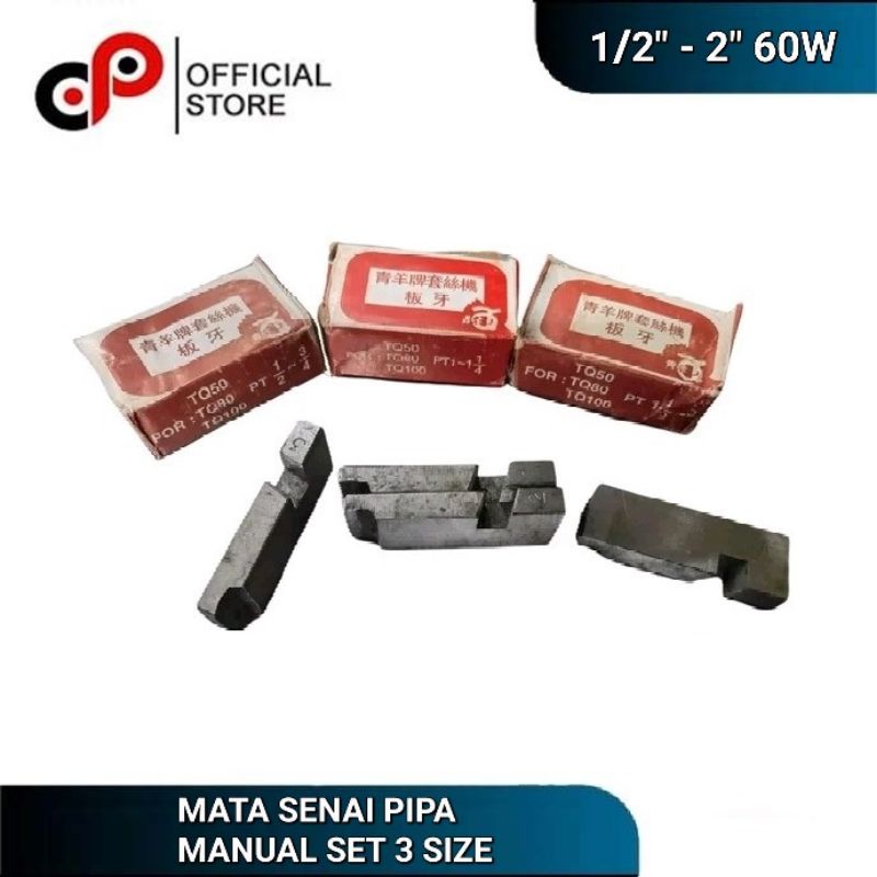 Jual Mata Senai Pipa Manual 1/2" - 2" 60W (Set 3 Ukuran) | Shopee Indonesia