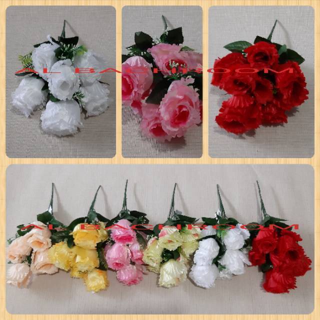 Jual BUNGA HIAS MAWAR TULIP K7 IMITASI ARTIFICIAL | Shopee Indonesia