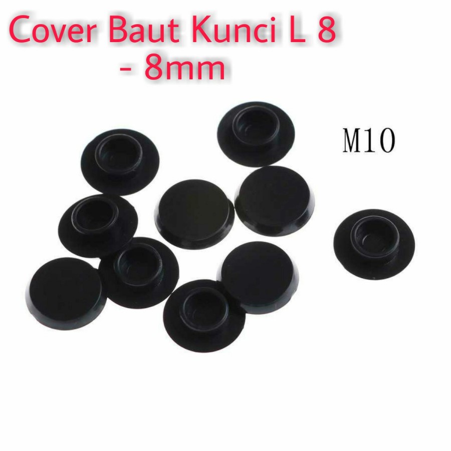 Jual Cover plastic baut L kunci ukuran L8 8mm cover CN111 M10 screw nut ...