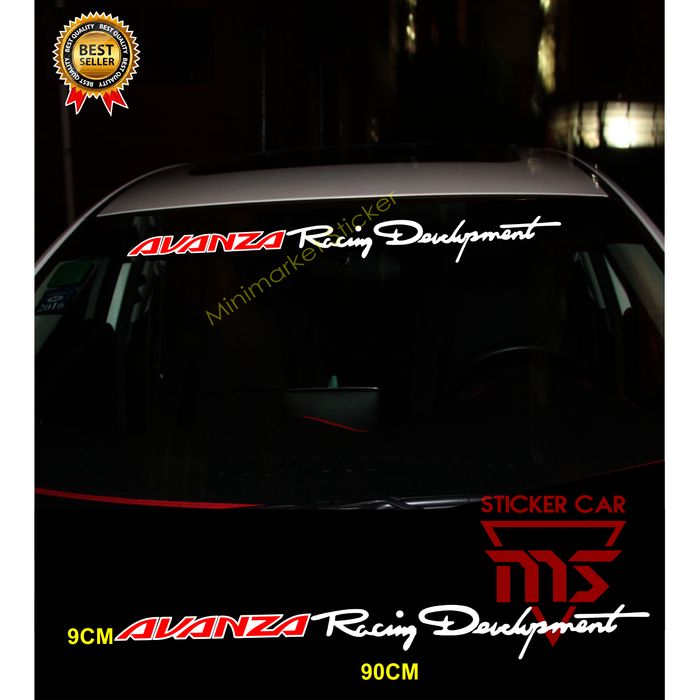 Jual STIKER AVANZA STICKER MOBIL TOYOTA AVANZA RACING DEVELOPMENT KACA ...