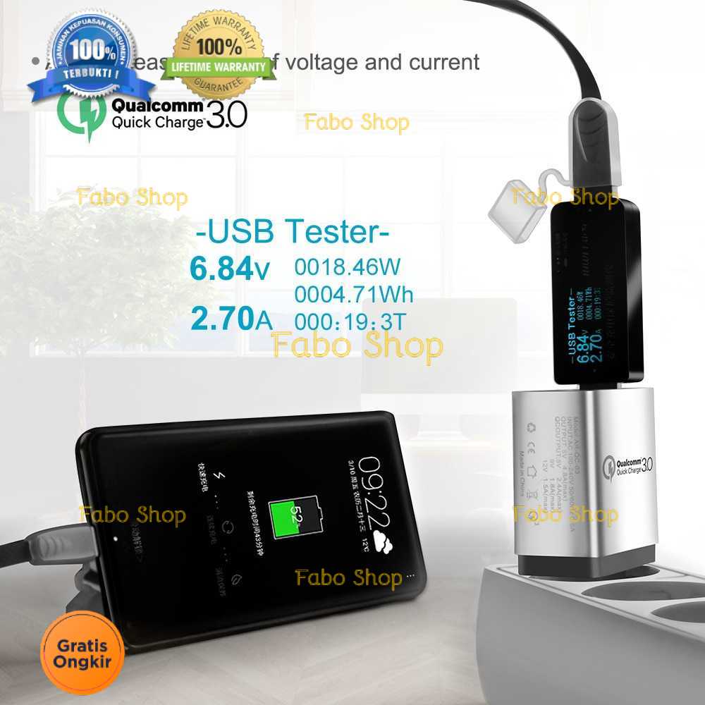 Jual Charger USB 3 Port Qualcomm QC 3.0 EU Plug - AR-QC-03 | Shopee ...