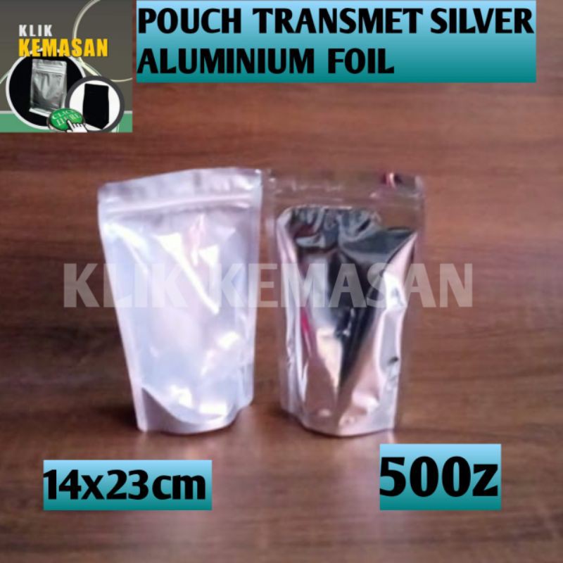 Jual Standing Pouch Silver Kombinasi 500gram 14×23cm Kemasan Transmet Kpack | Shopee Indonesia