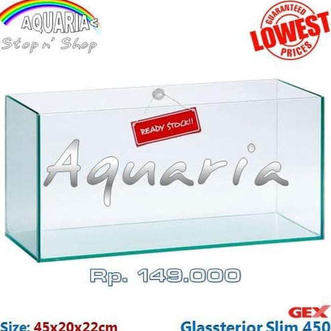 Jual Berkualitas GEX Glassterior Slim 450 Aquarium Original | Shopee Indonesia