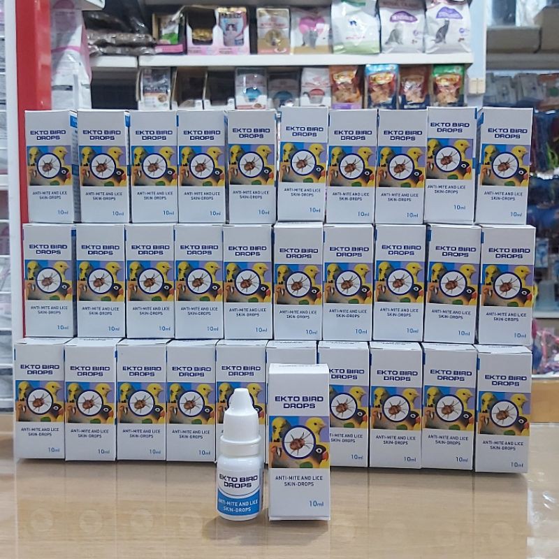 Jual Ekto Bird Drops 10ml Obat tetes Kutu Burung / Ektobird Obat Kutu ...