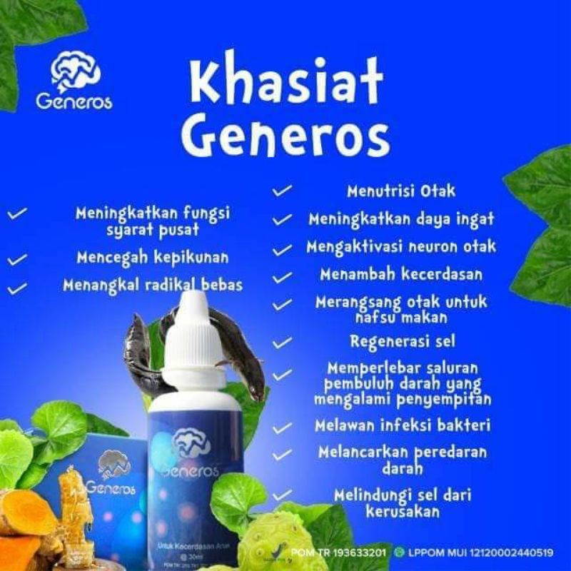 Jual Generos - 100 % Original Nutrisi & Vitamin otak anak | Shopee ...
