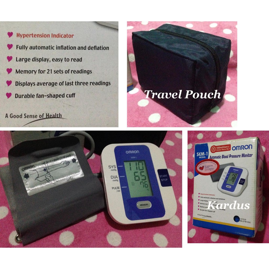 Jual OMRON SEM-1 Automatic Blood Pressure Monitor / Alat Check Tekanan ...