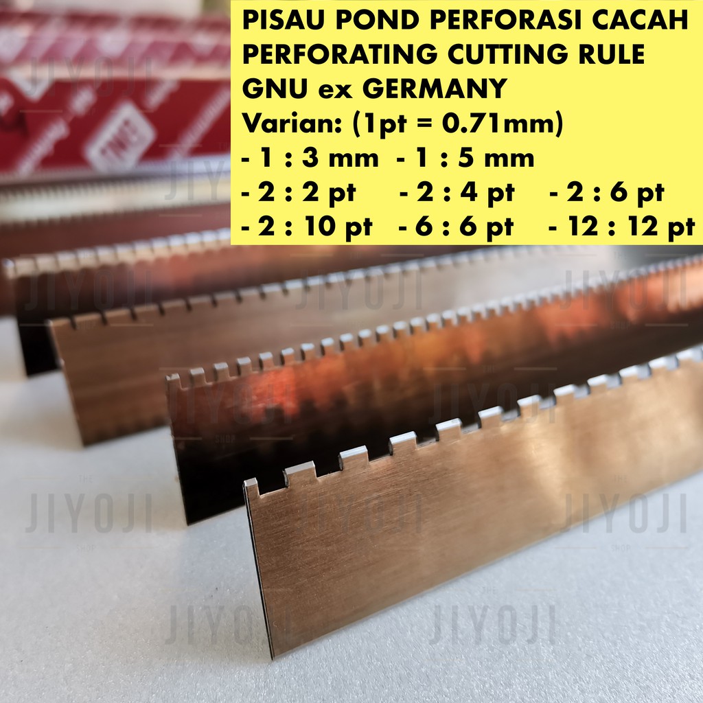 Jual Pisau Pond Perforasi Cacah GNU ex. Germany Perforating Cutting ...