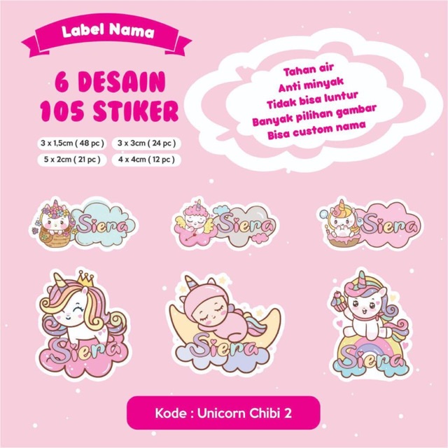 Jual Sticker Nama | Shopee Indonesia