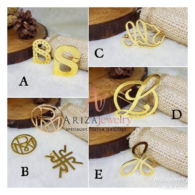 Jual Bros logo Ria Miranda 4R HEAVENLIGHT BUTTONSCARF | Shopee Indonesia