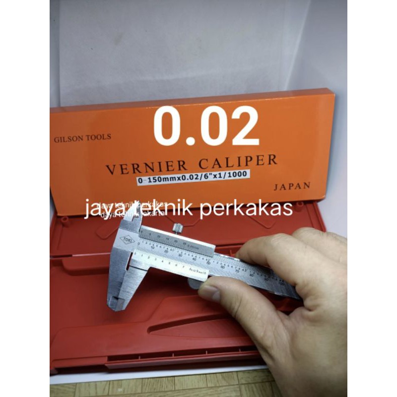 Jual Sigmat 6" 0.02 toki japan - vernier caliper 0-150mm - jangka Sorong 6" toki | Shopee Indonesia