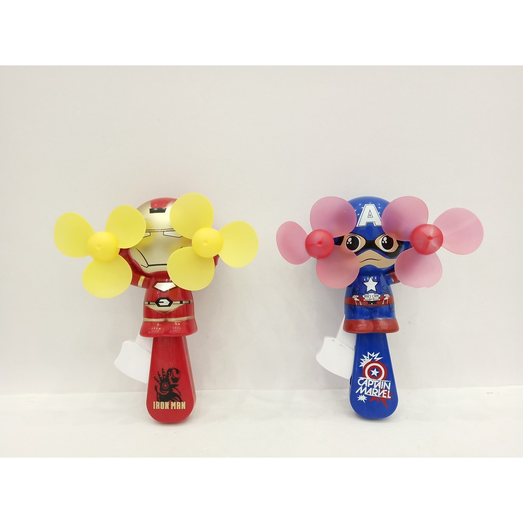 Jual kipas angin tangan tekan manual 2 baling character tanpa baterai ...