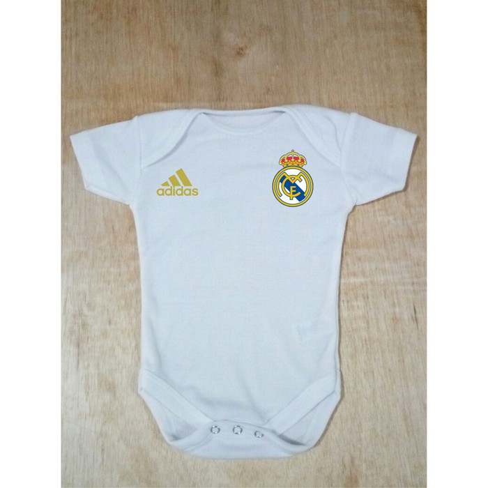 Jual Baju Bola Bayi Real Madrid Home Putih Tanpa Sponsor Jumper Bayi ...