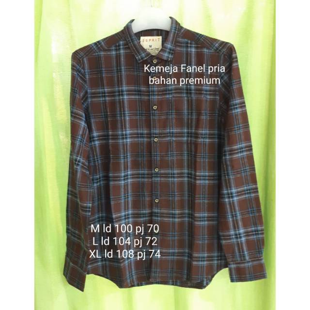 Jual Kemeja Fanel pria bhn cotton lembut motif kotak kualitas terbaik ...