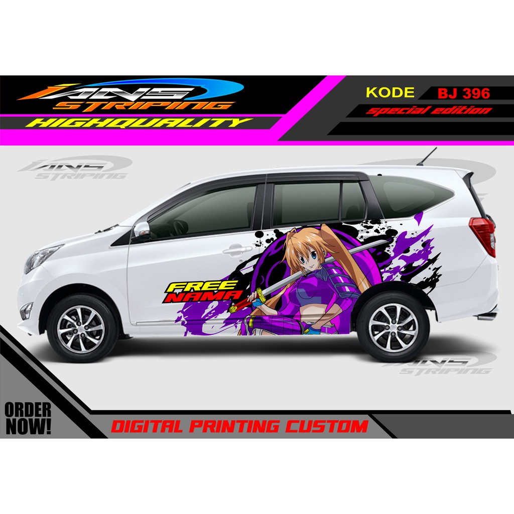 Jual DECAL STICKER MOBIL SIGRA, AVANZA, DATSUN, ERTIGA / STIKER MOBIL ...