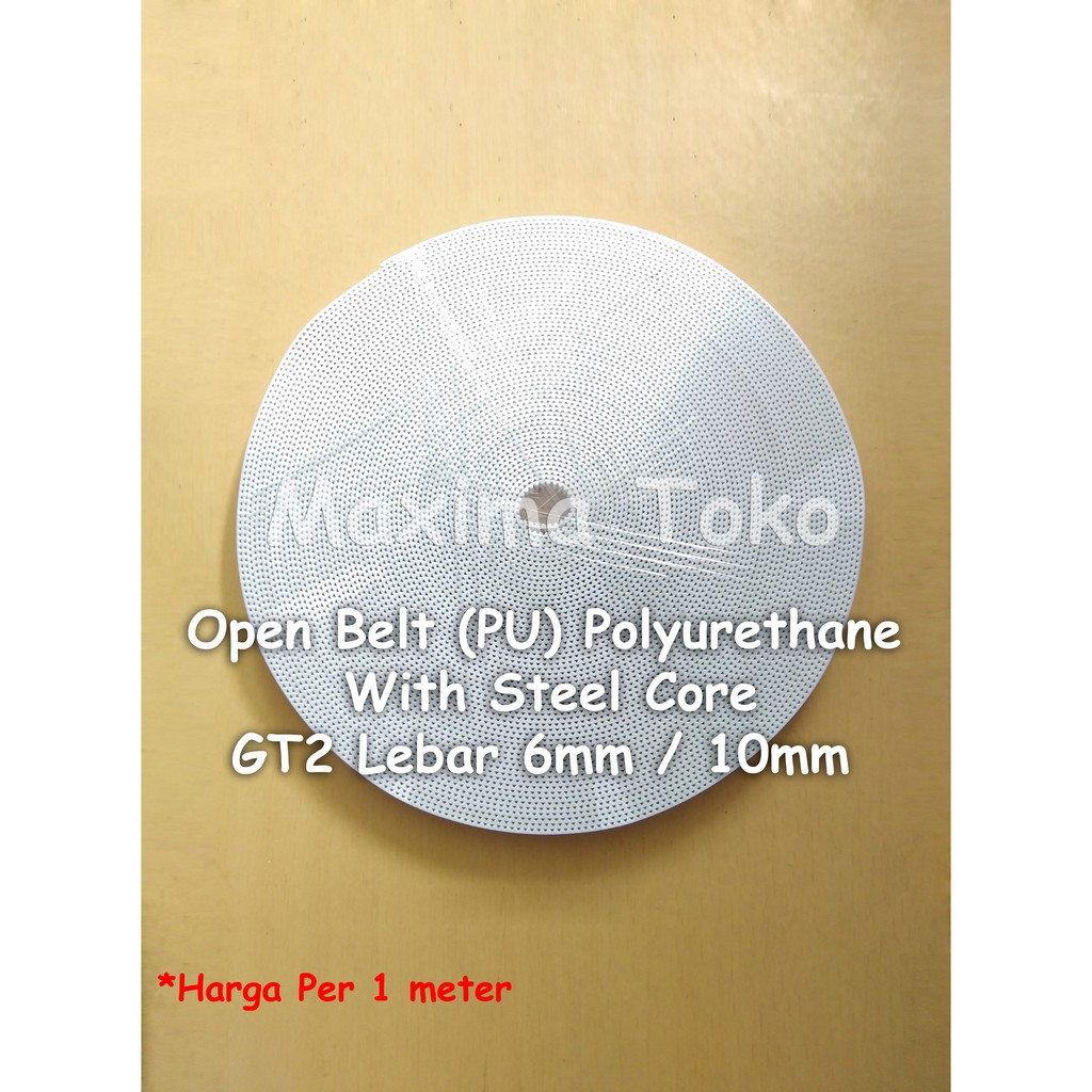 Jual Timing Belt GT2 / 2GT Open Loop Polyurethane Steel Core PU Lebar ...