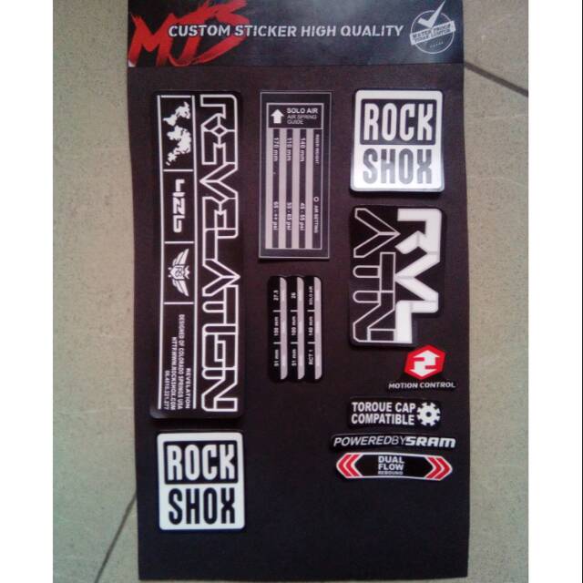 Jual Sticker rockshox revelation u turn | Shopee Indonesia