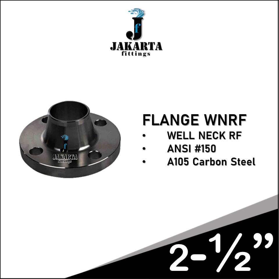 Jual FLANGE FLENG ANSI #150 WN RF A105 BESI CARBONSTEEL SIZE 2-1/2" 3 ...