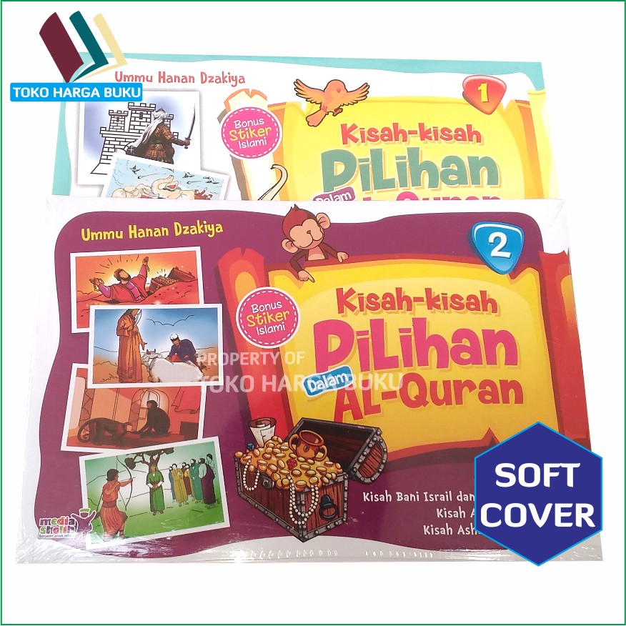Jual Paket 2 Buku Kisah-Kisah Pilihan Dalam Al-Quran Jilid 1 dan 2 - Penerbit Media Shalih ...