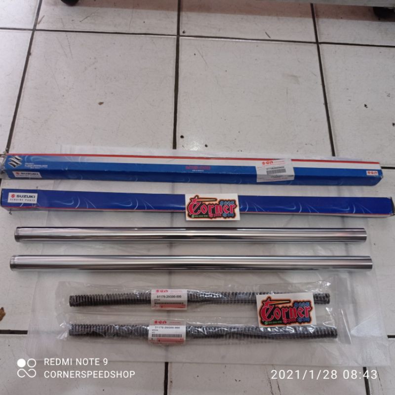 Jual Per shock Depan Satria Fu Carbu Cbu Facelift Injeksi Original SGP ...