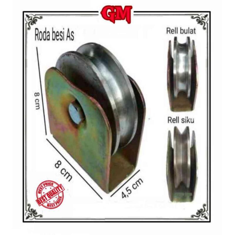 Jual RODA BESI AS 8CM | Shopee Indonesia