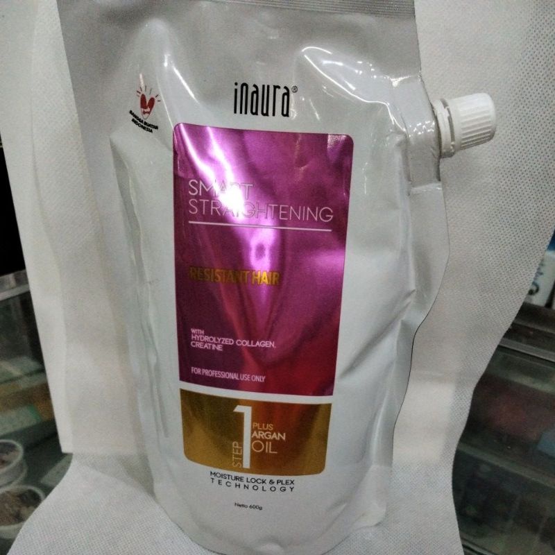 Jual INAURA SMART STRAIGHTENING RESISTANT HAIR STEP 1 600G | Shopee ...