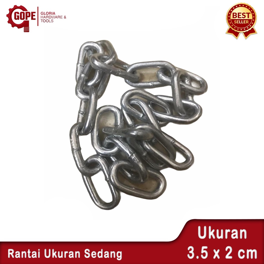 Jual Rantai Besi Galvanis Ukuran Sedang Per Meter | Shopee Indonesia