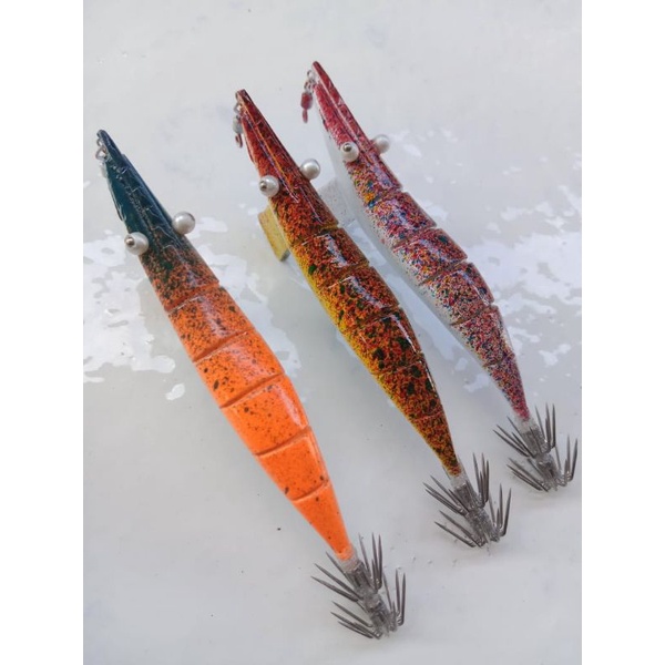 Jual Udang kayu UMPAN PANCING CUMI egi motif ukir handmade | Shopee ...