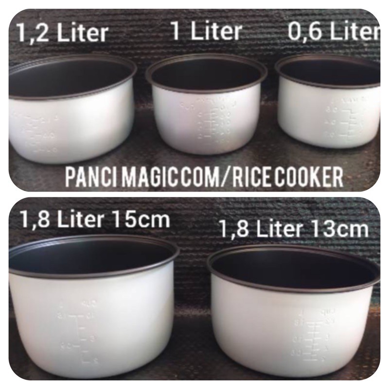 Jual PANCI RICE COOKER MIYAKO 0,6/1,2/1,8L panci magic com miyako panci ...