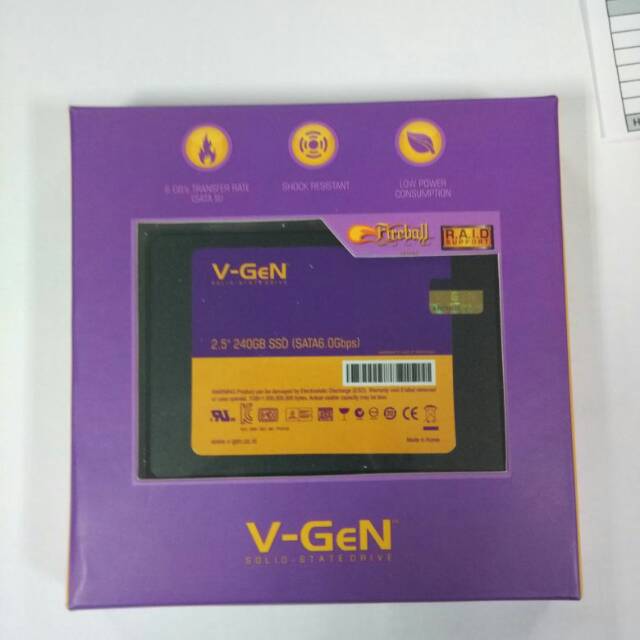 Jual SSD / SOLID STATE DRIVE VGEN / V-GEN 240GB ORIGINAL DAN GARANSI ...