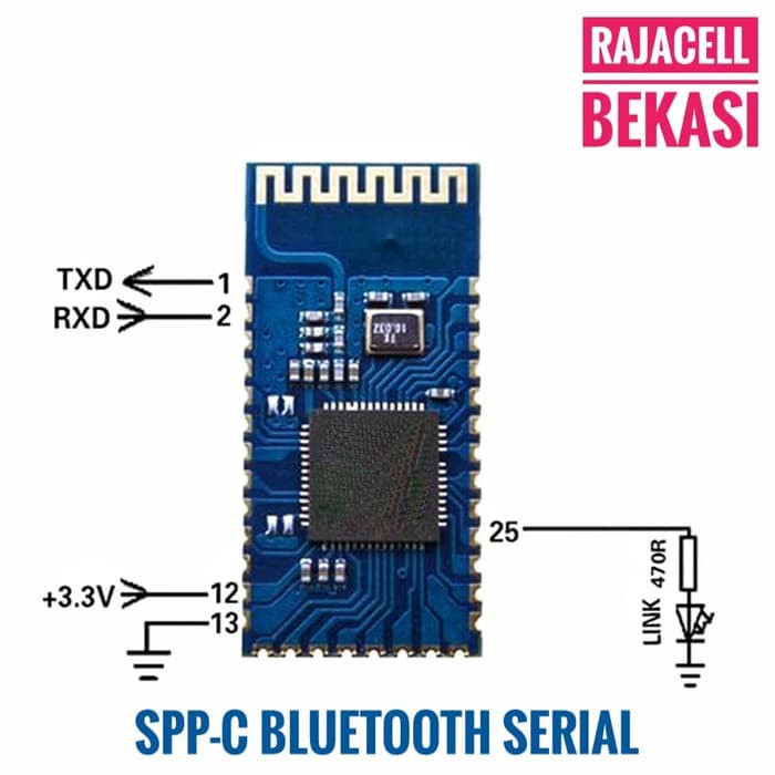 Jual SPP-C Serial Bluetooth Chip Module Wireless Communication for ...