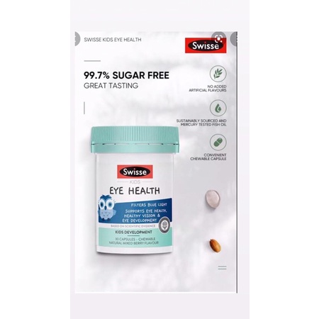 Jual SWISSE KIDS EYE HEALTH/VITAMIN MATA ANAK/100%ORIGINAL GARANSI UANG ...