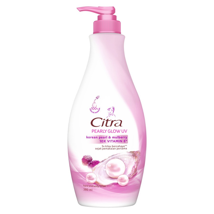 Jual Citra Hand Body Lotion Pearly White Uv 380Ml | Shopee Indonesia