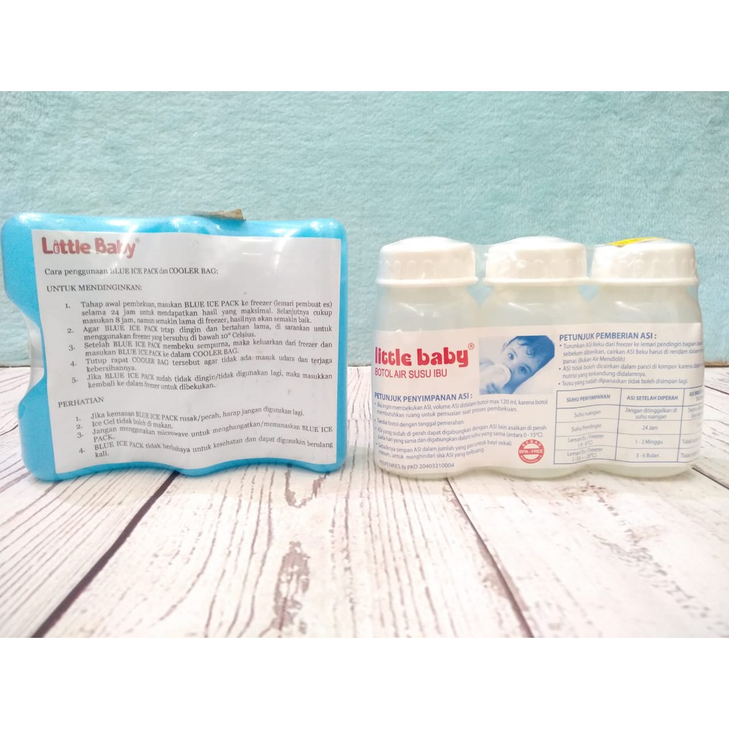 Jual LITTLE BABY BOTOL ASI + ICE PACK (09-0510 + 09-31815) | Shopee ...