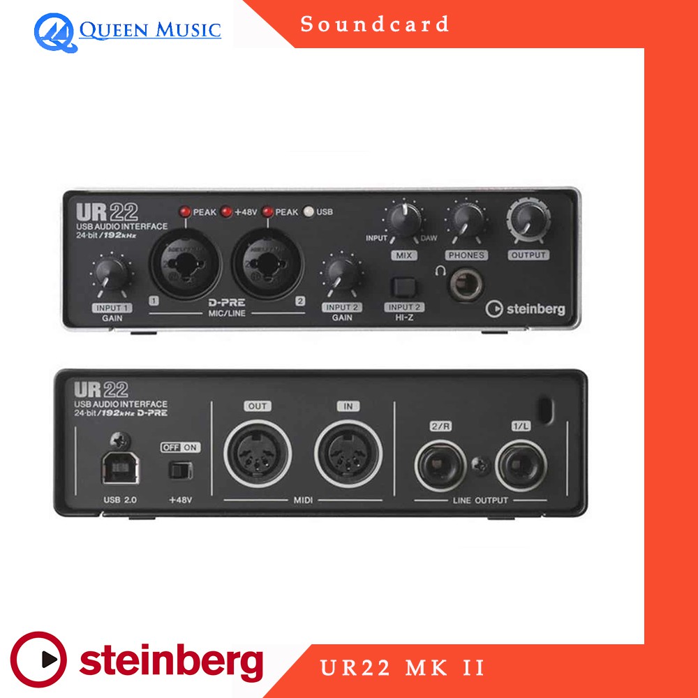 Jual Steinberg UR22 MK II Soundcard Recording 2 Input 2 Output | Shopee ...