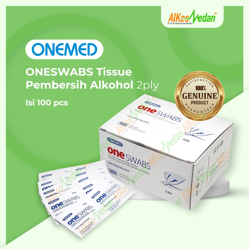Jual ONESWAB PEMBERSIH ONESWABS 2 PLY 100pcs / BOX ORIGINAL ONESWAB ...