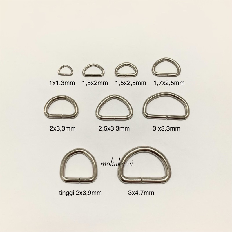 Jual ring d nikel tinggi tali tas dompet kecil besar tebal | Shopee ...