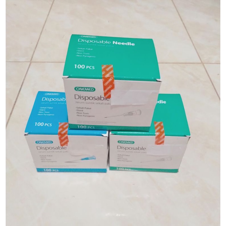 Jual 23G 24G 25G 26G 27G OneMed 1 Box isi 100 pcs | Shopee Indonesia