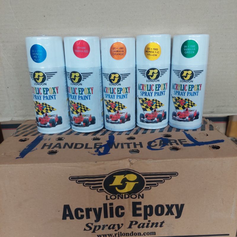 Jual Pilok Pilox Cat Semprot RJ Candy Red Green Blue Yellow Orange ...