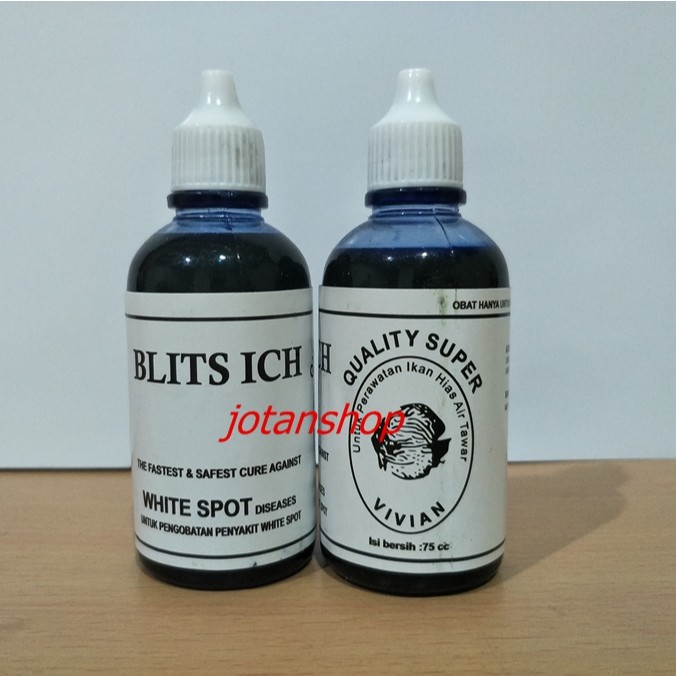 Jual 75ml Blits Ich blitz icht Methylene Blue Obat Biru Ikan hias white ...