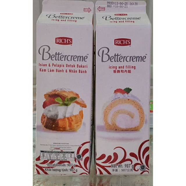 Jual Rich BetterCreme / Butter Cream Rich 900Gr (Expired Juni 2021 ...