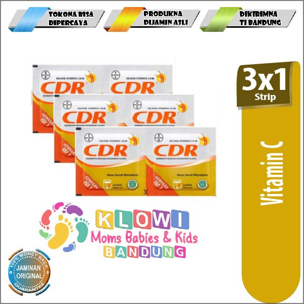 Jual [Bundling 3] CDR jeruk Mandarin 3 Strip (per strip 2 tablet) / ED 25 FEB 2023 | Shopee ...