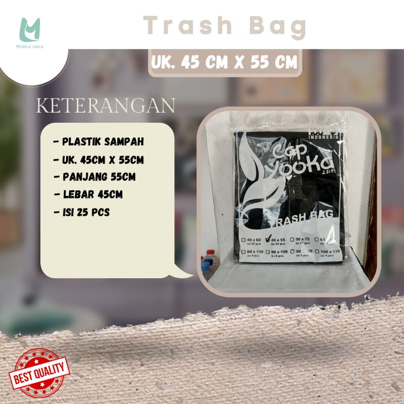 Jual Plastik sampah Hitam - Trash Bag Hitam Murah - Trashbag Hitam ...