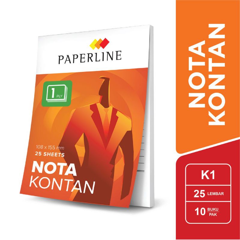 Jual Nota kontan K1 Paperline ( 1pak/10buku ) | Shopee Indonesia