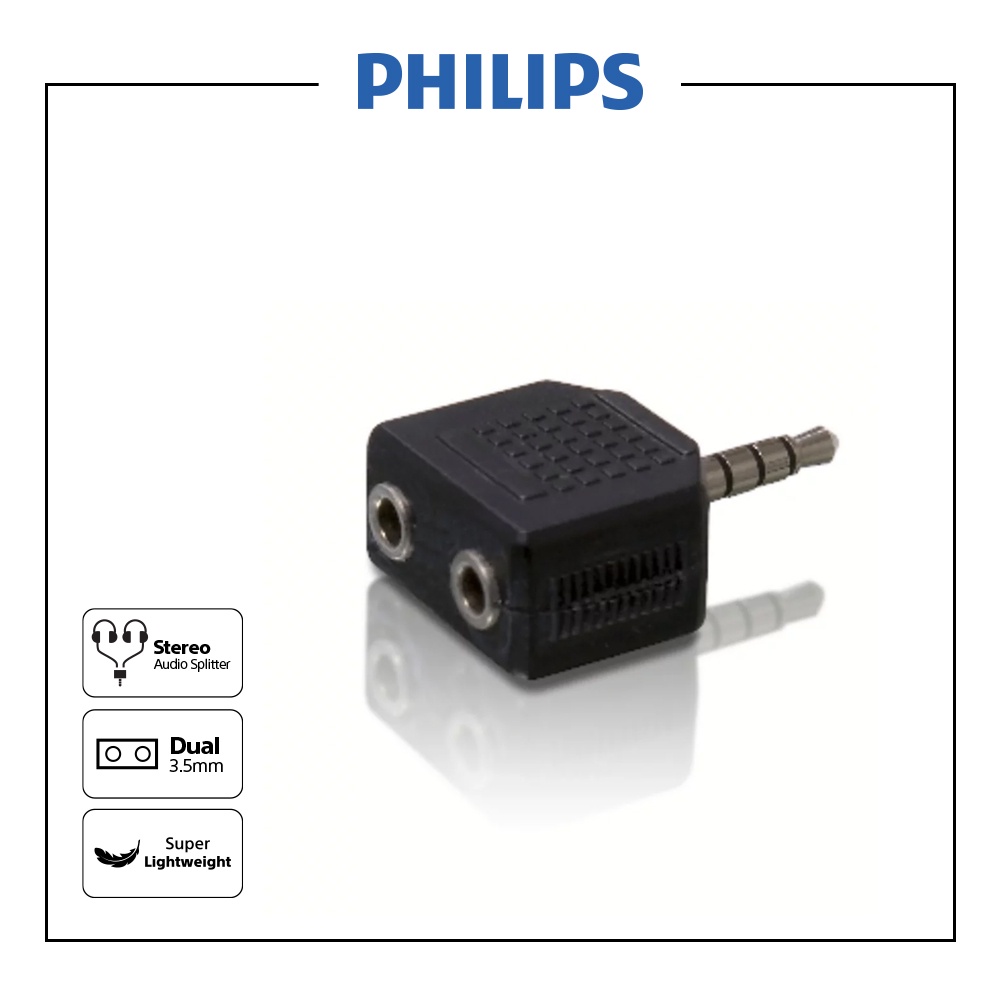 Jual Philips SWA2551W Stereo Y adapter / Headphone Splitter SWA 2551 W ...