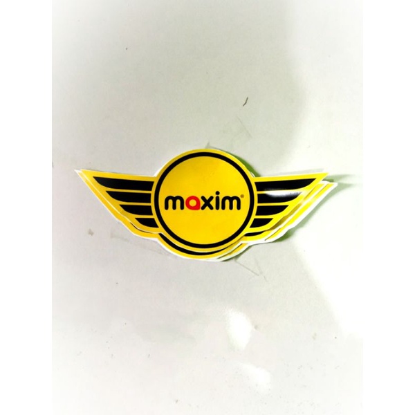 Jual STIKER NEW MAXIM SAYAP BESAR HELM | MOTOR | MOBIL OJEK ONLINE ...